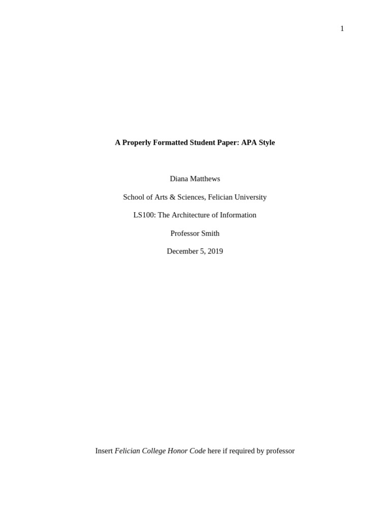 APA Student Paper Template | PDF | Apa Style | Citation