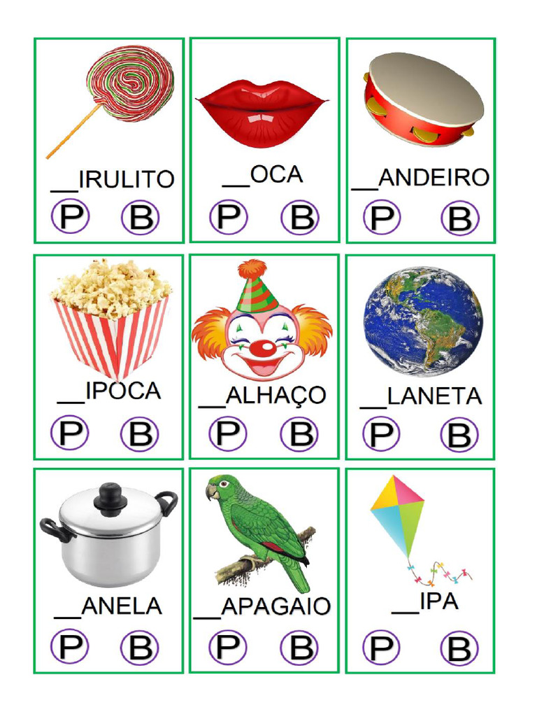 Atividade P e B | PDF