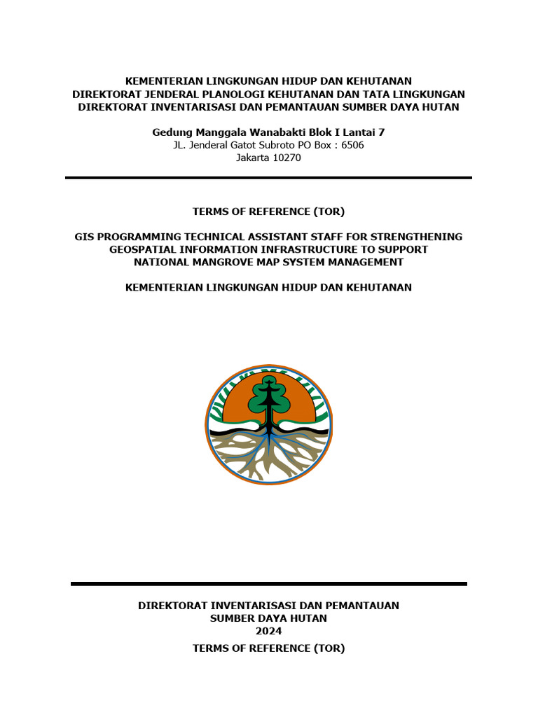 Final ToR GIS Programming Technical Assistant2 | PDF