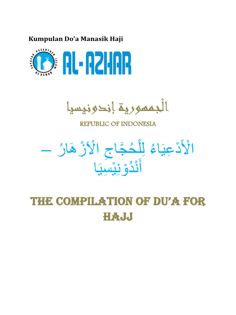 Doa Manasik Haji Alz 13 | PDF