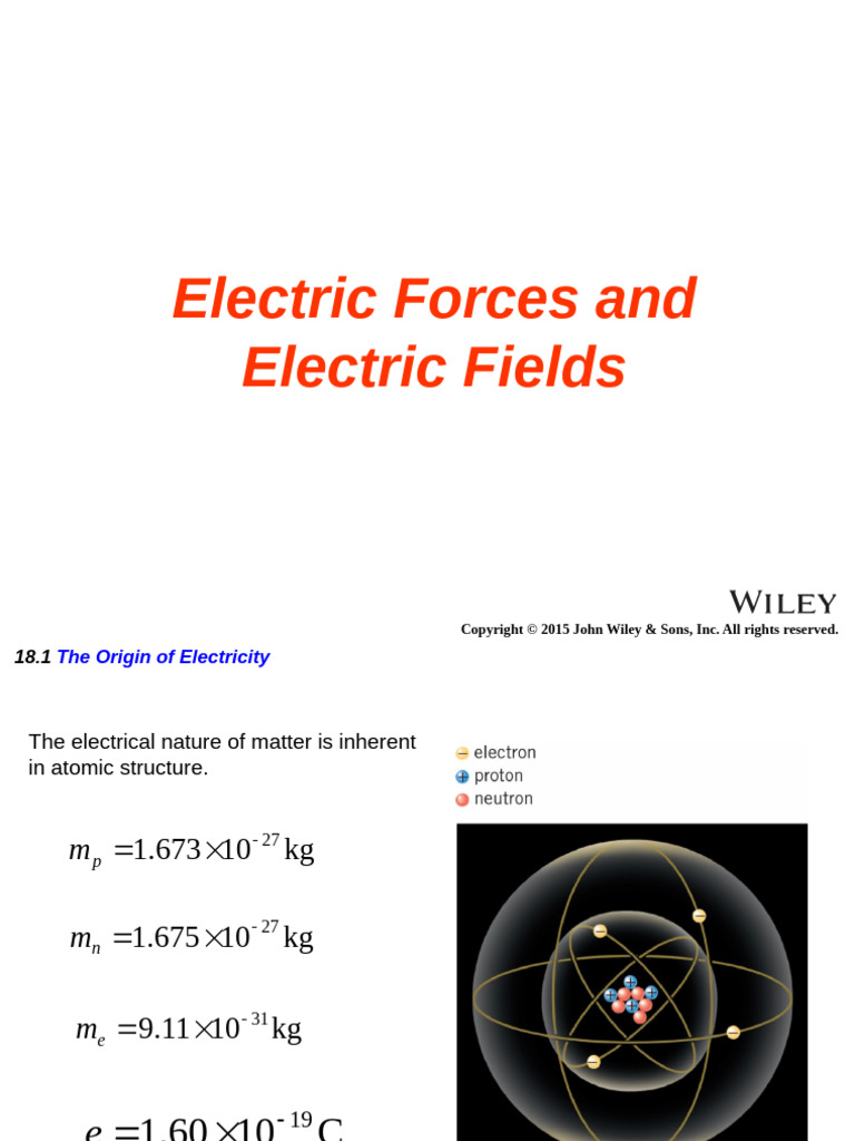 ELECTRIC FORCES & ELECTRIC FIELDS - 26april2024 | PDF | Electric Charge ...