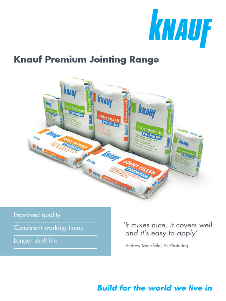 Knauf Premium Powdered Jointing Leaflet 2 | PDF | Industrial Processes | Building Engineering
