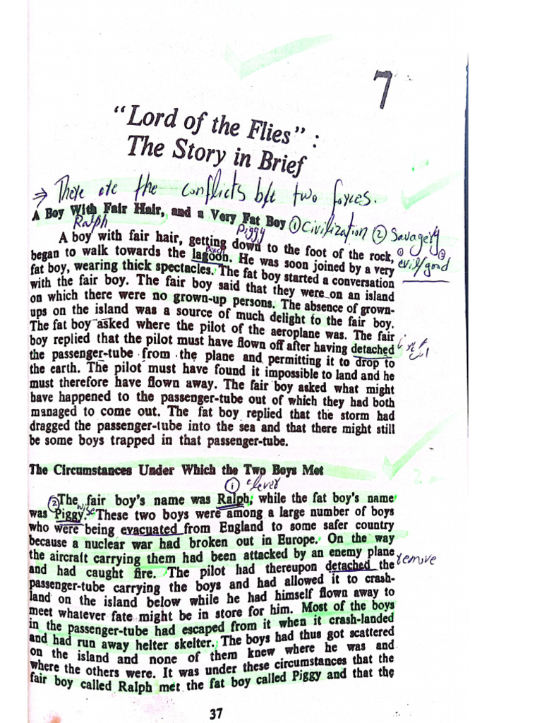 Lord of The Flies (Story) | PDF