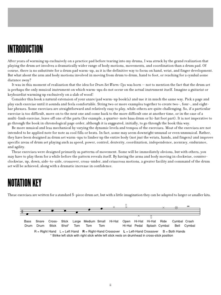 Rod Morgenstein Drumset Warmups | PDF | Drum Kit | Percussion Instruments