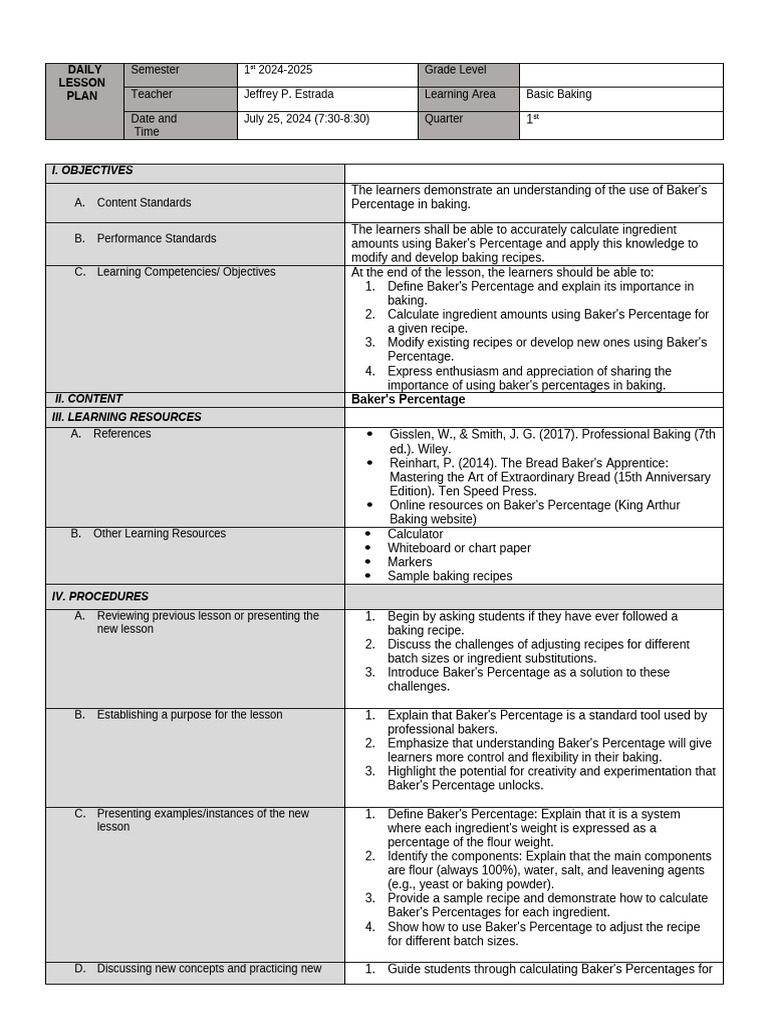 Ballaran - Daily Lesson Plan | PDF | Learning | Educational Assessment
