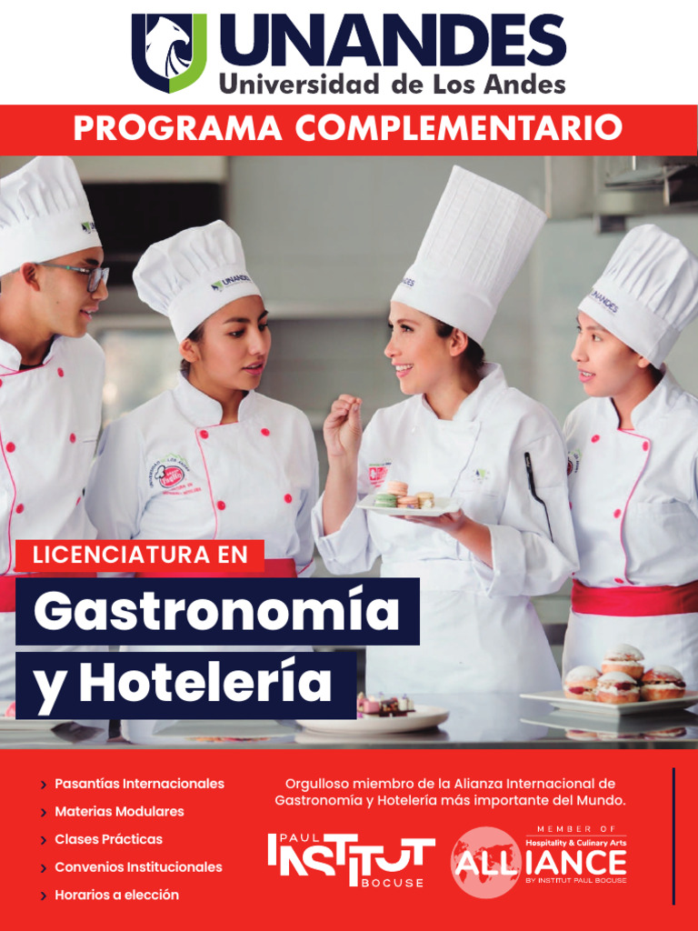Gastronomia y Hoteleria Programa Complementario | PDF | Hotel | Gastronomía
