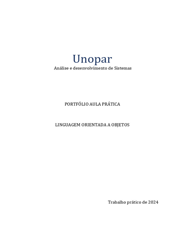 Lingguagem Orientada A Objetos Pdf Programação Orientada A Objetos Java Linguagem De