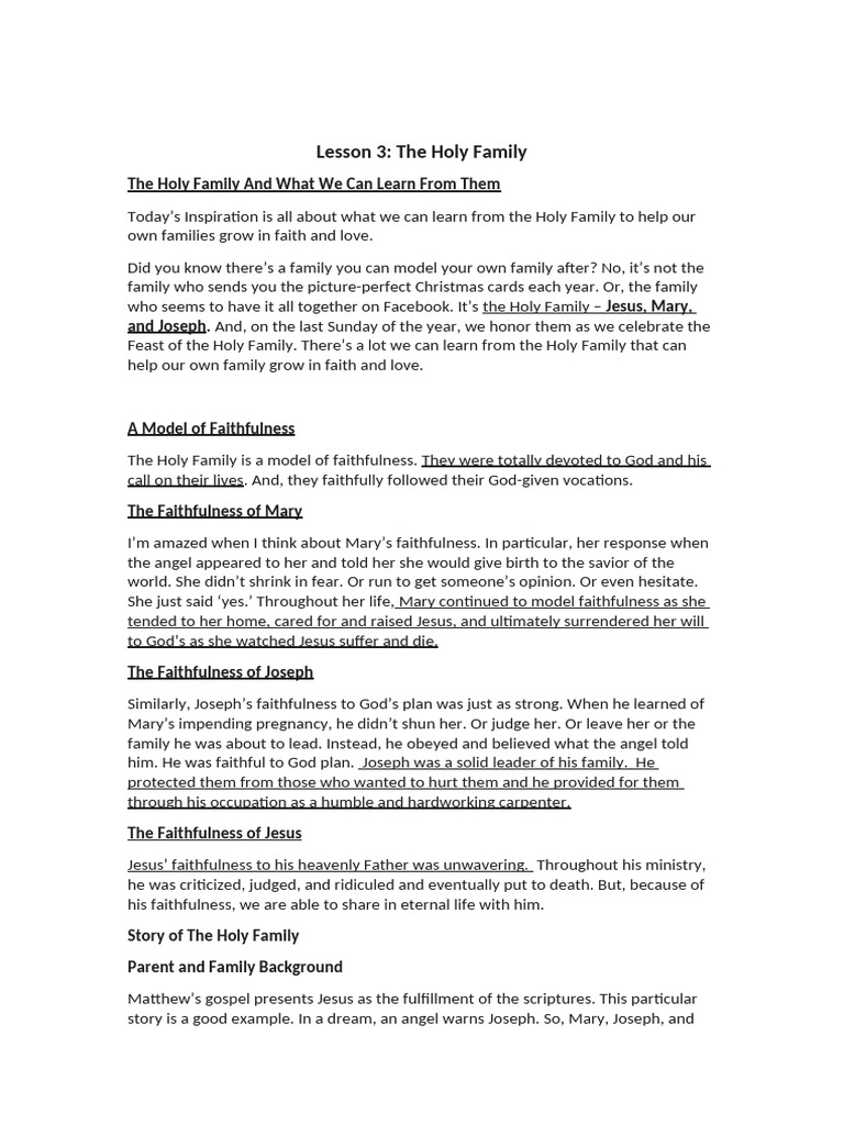 CLE 8 MODULE | PDF | Saint Joseph | Jesus