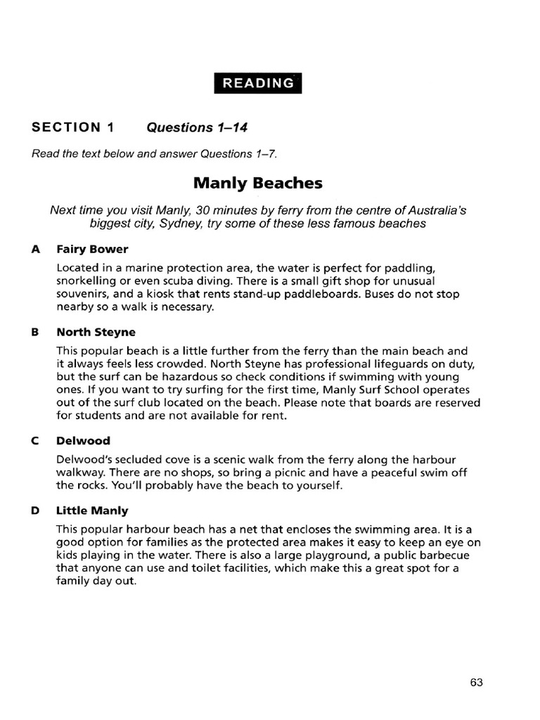 Cambridge IELTS Book 18 GT Reading Test 03 | PDF