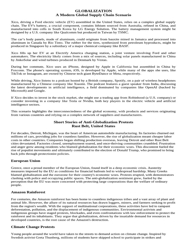 Chp 1 Globalization | PDF | World Trade Organization | General Agreement On Tariffs And Trade