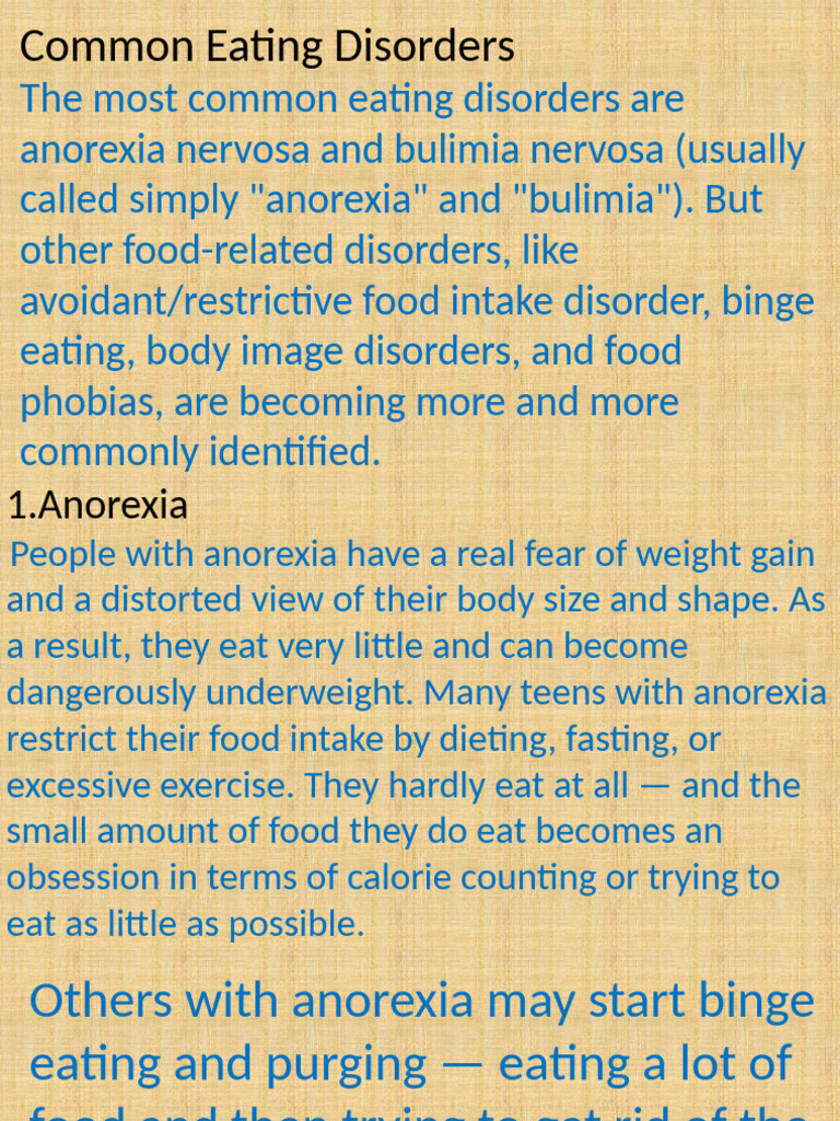 22 Eating Disorder Pdf Bulimia Nervosa Anorexia Nervosa