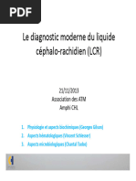 Analyse et Prélèvement du LCR | PDF | Liquide cérébro-spinal | Médecine ...