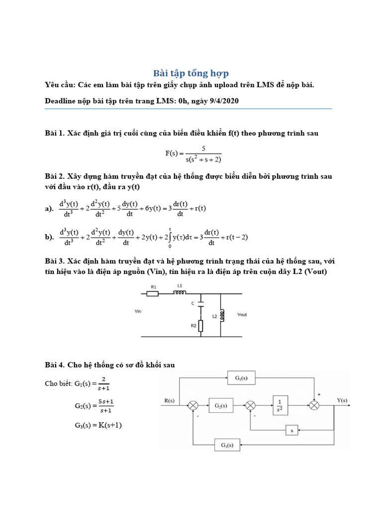 bai tap tong hop | PDF