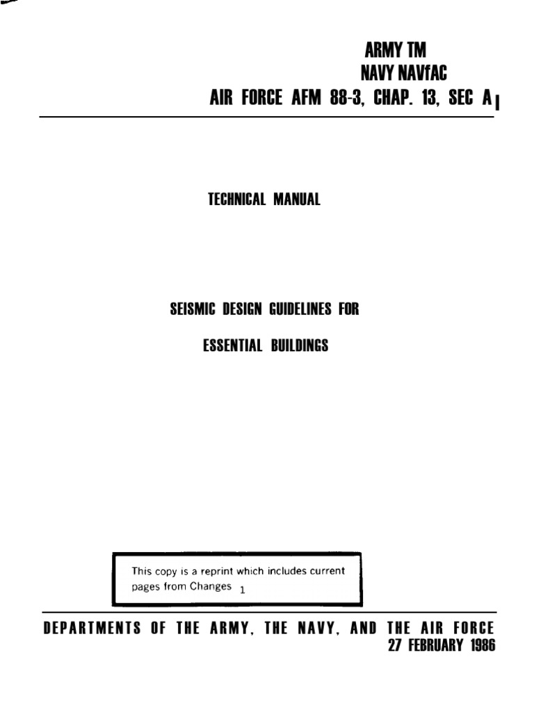 Army TM Navy Navfac Air Force Afm 88-3, Chap. 13, Sec A I: Technical ...