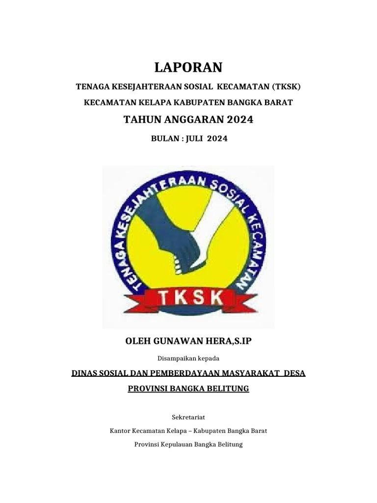 Laporan TKSK 2023 | PDF