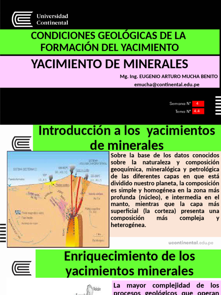 Condiciones Geologicas de La Formaciã N de Yacimientos | PDF | Roca ...