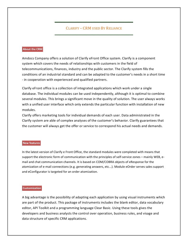 Clarify | PDF | Customer Relationship Management | Application ...