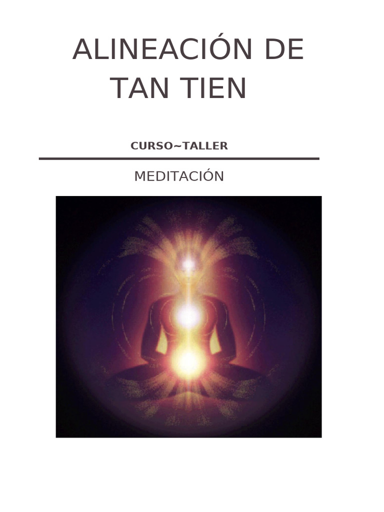 Alineación de Tan Tien y Chakras | PDF | Mente | Qi