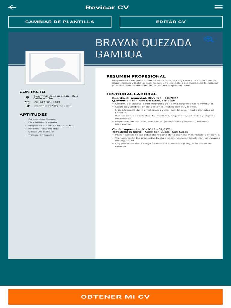 Finalizar CV - LiveCareer | PDF