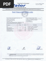 Drinking Water Test Report | PDF | Bacteria | Chemical Compounds