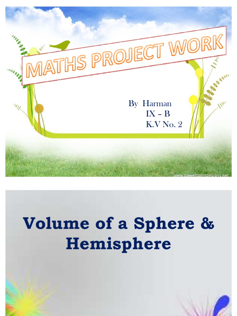 Surface Area Sphere and Hemisphere | PDF | Sphere | Volume
