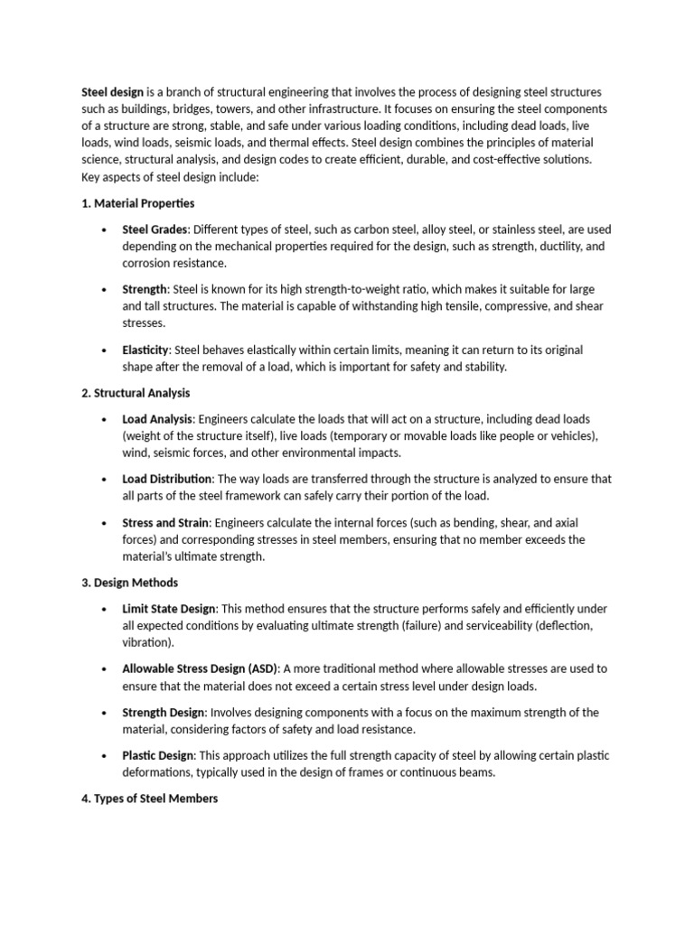 Steel Design Intro | PDF | Strength Of Materials | Beam (Structure)