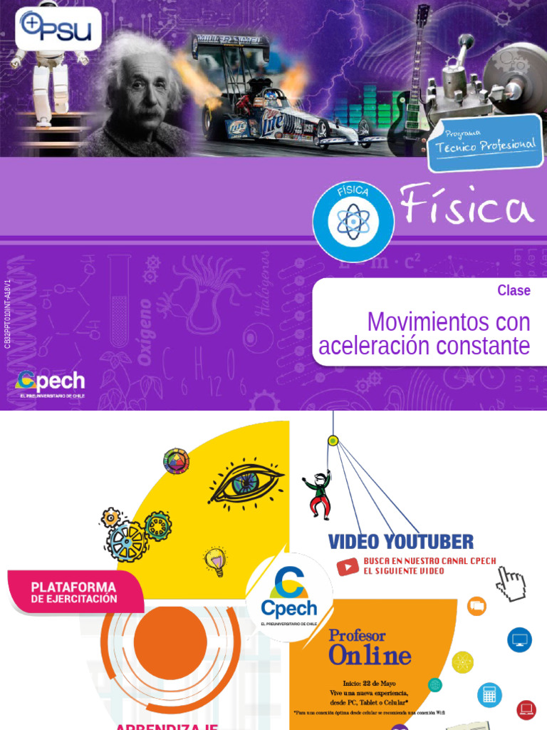 Clase 13 TC32 Movimientos Con Aceleración Constante 2018 | PDF ...