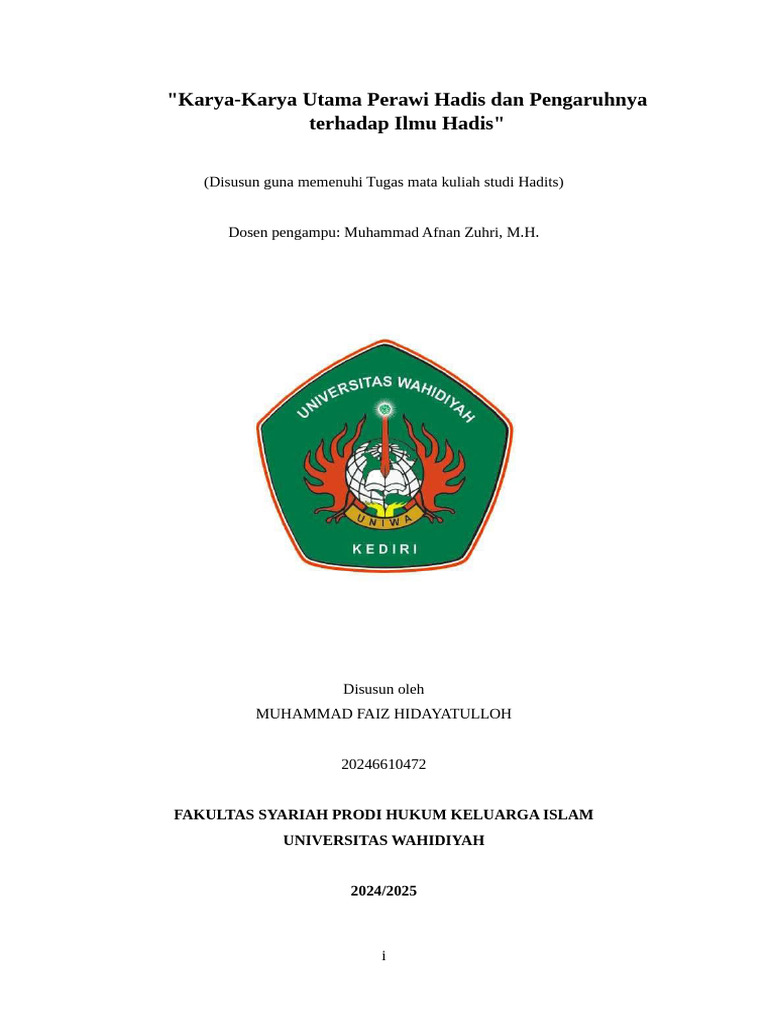 Para Perawi Dan Karyanya Fais | PDF