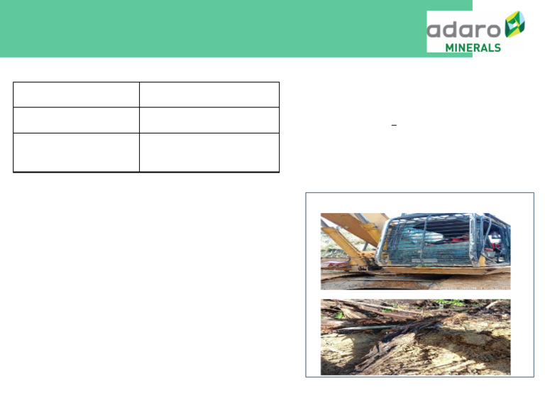 241007_NI_Kaca Kabin Exca 001 Pecah Akibat Terkena Potongan Kayu | PDF