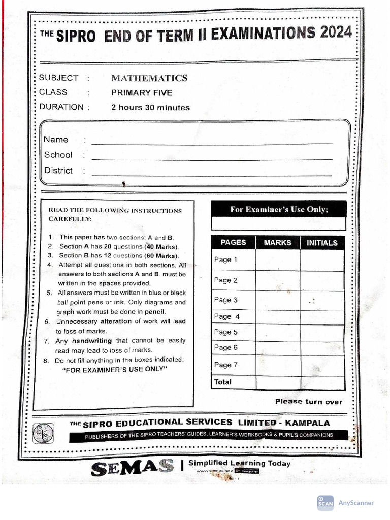 P. 5 MTC Sipro E. O. T 2 2024 | PDF