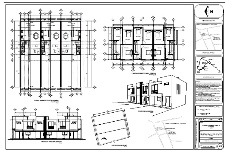 Planta de Conjunto Arq. 3 Casas | PDF
