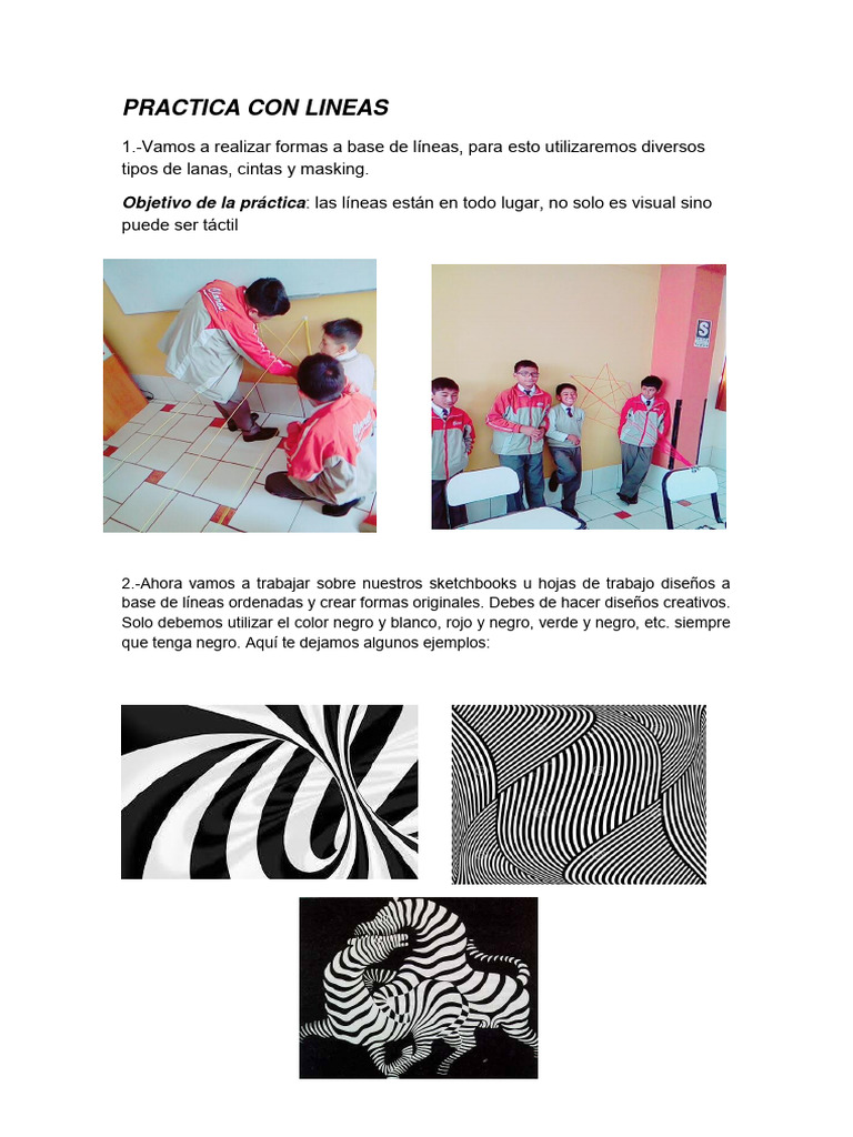 Practica Con Lineas | PDF