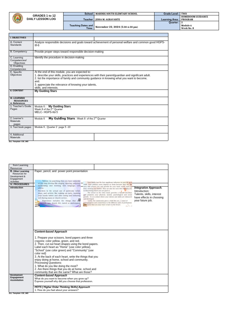 DLL-HG-q2-Week-8-2 (3) | PDF | Learning | Human Communication