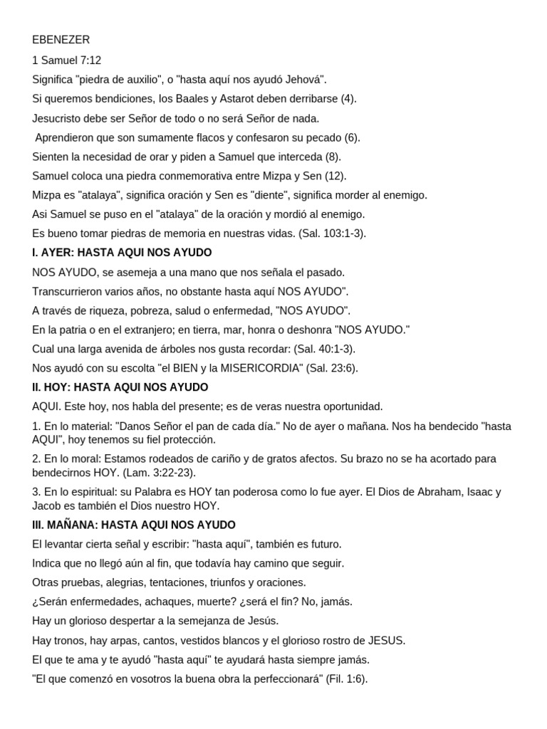 EBENEZER | PDF