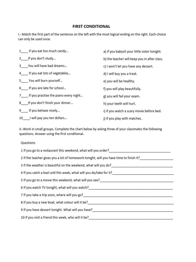 First Conditional | PDF