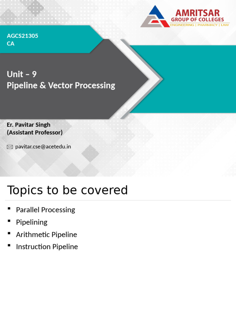 Pipeline and Vector Processing | PDF | Computer Science | Computer ...