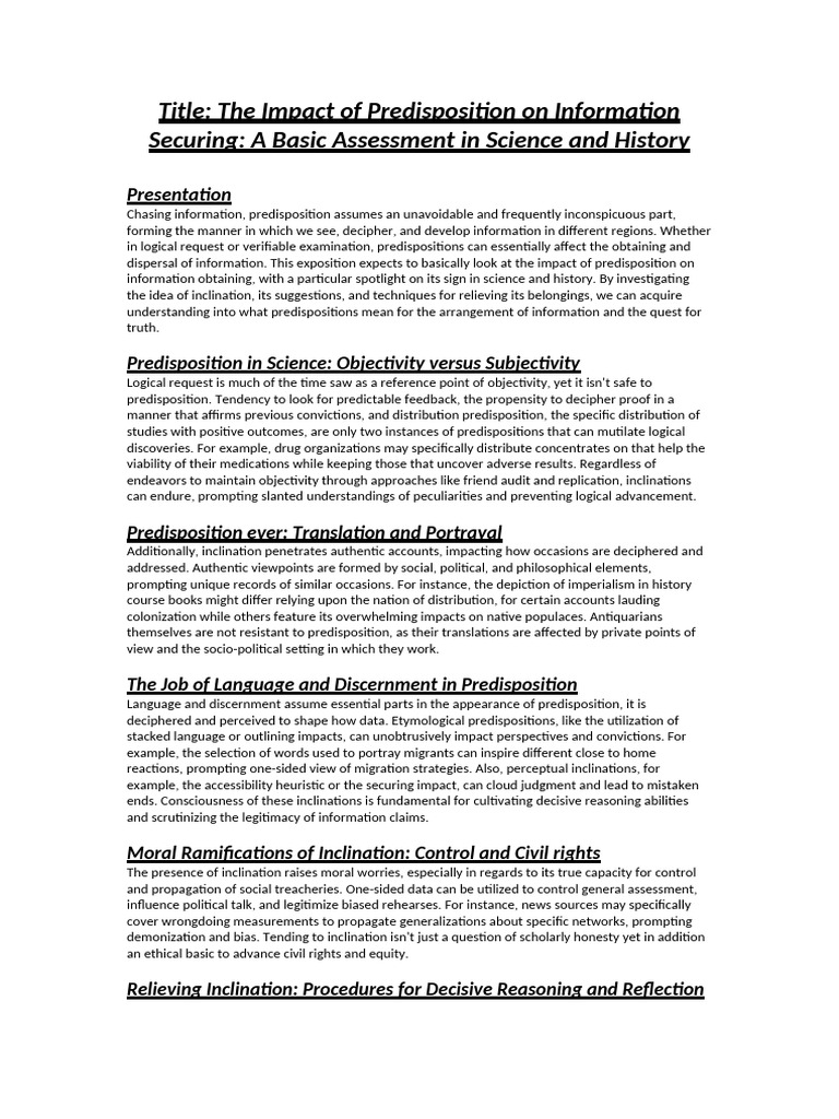 TOK | PDF | Bias | Science