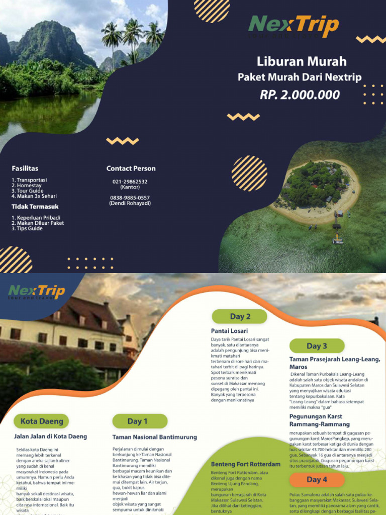 Brosur Nextrip Dendi Rohayadi | PDF