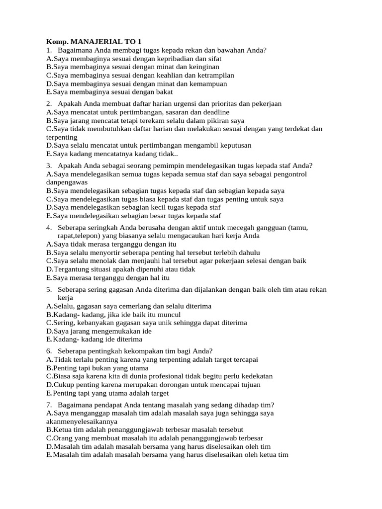 PAKET SOAL P3K | PDF