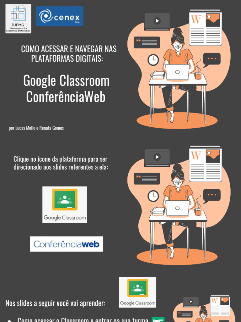 Acessando As Plataformas Online - Google Classroom e ConferênciaWeb | PDF | YouTube