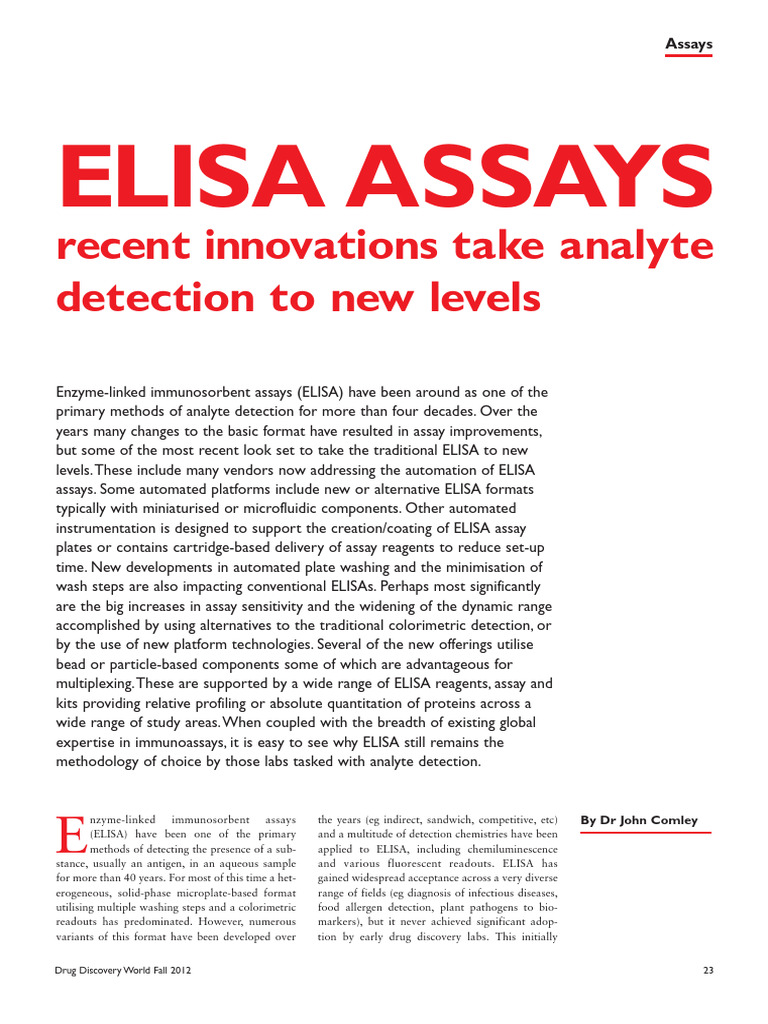 Elisa Assays | PDF | Elisa | Immunoassay