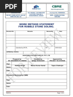 Standard Procedure for Rubble Soling | PDF | Concrete | Foundation ...