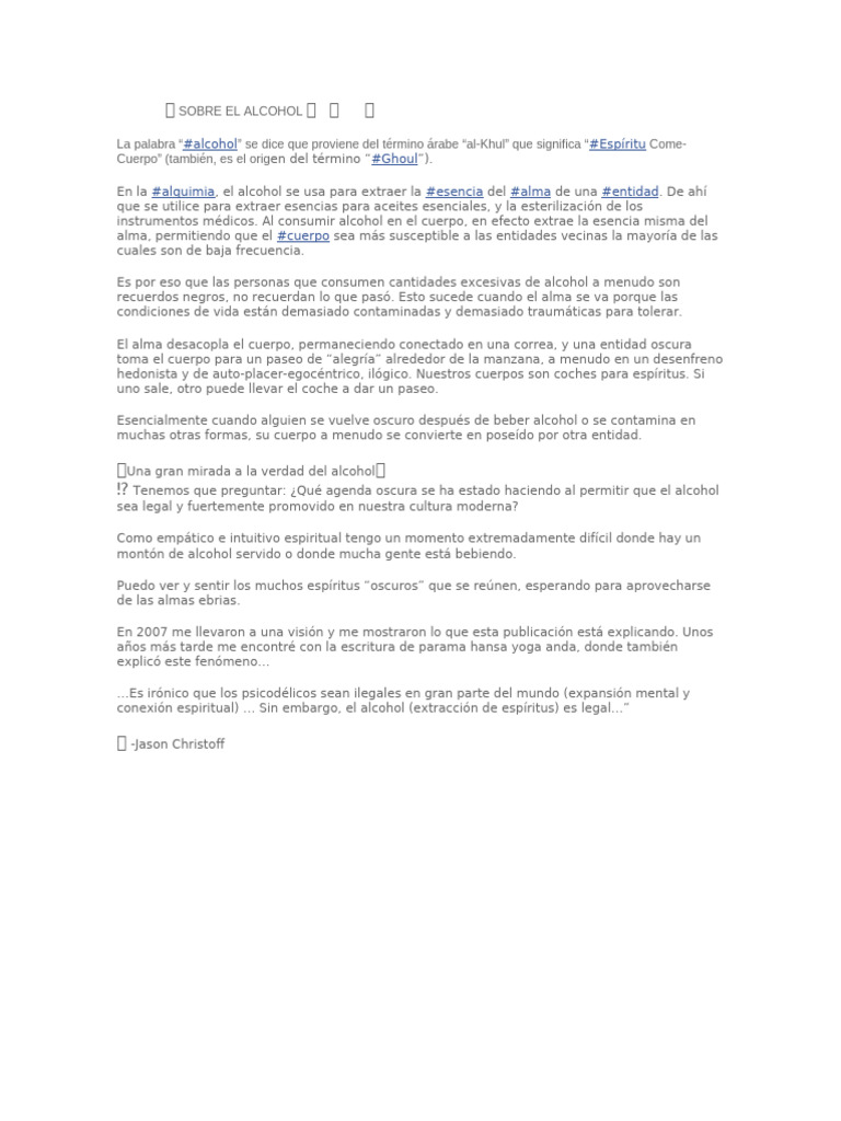alcohol | PDF