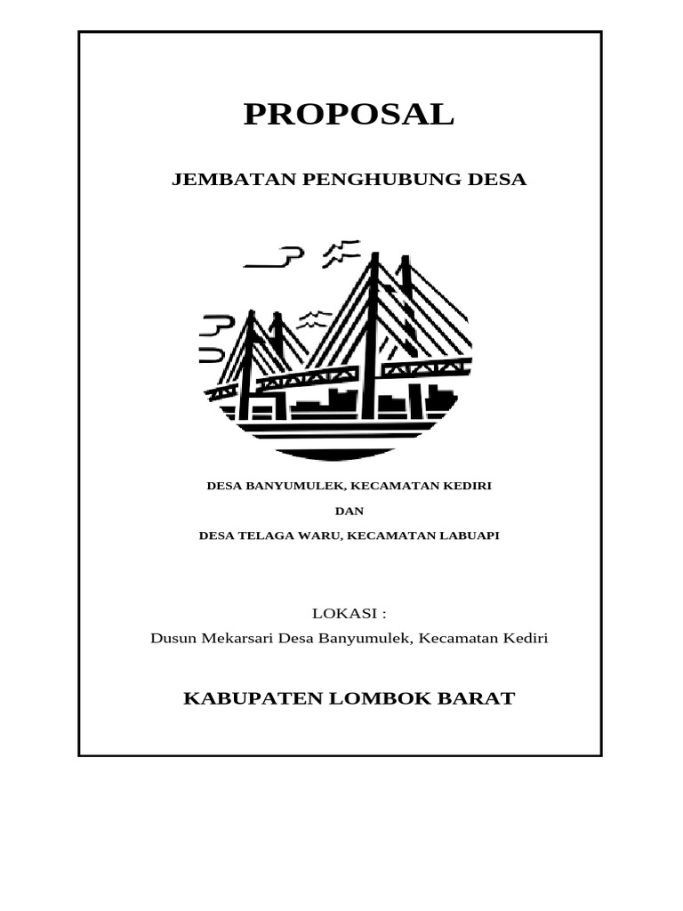 Dokumen Proposal-Jembatan | PDF