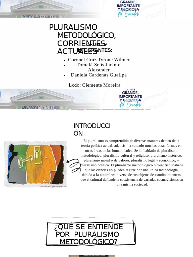 Pluralismo Metodológico, - Corrientes Actuales Grupo 9 | PDF | Teoría ...