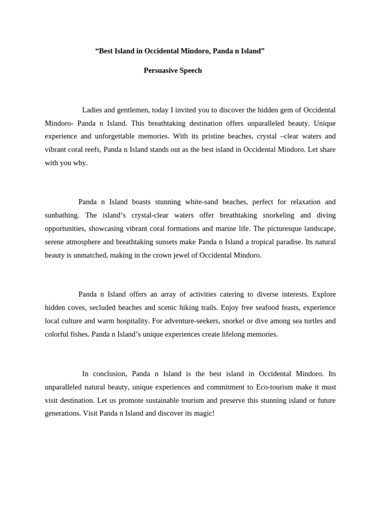 Persuasive Speech John Lloyd | PDF