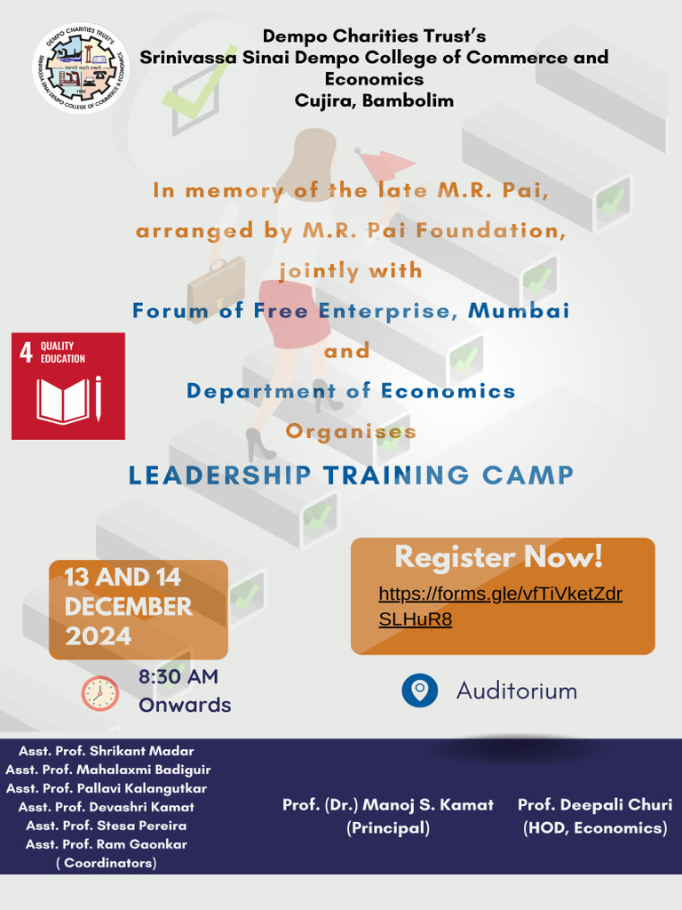 Leadership Training Camp Poster and Schedule | PDF