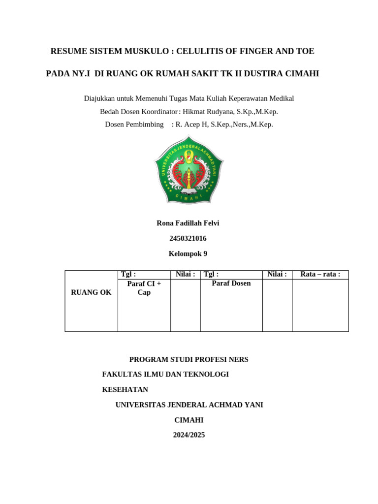 Resume Muskulo - Ruptur Tendon | PDF