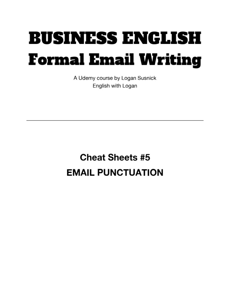 40_-_PDF_Download_Email_Punctuation_Cheat_Sheets | PDF | Comma ...