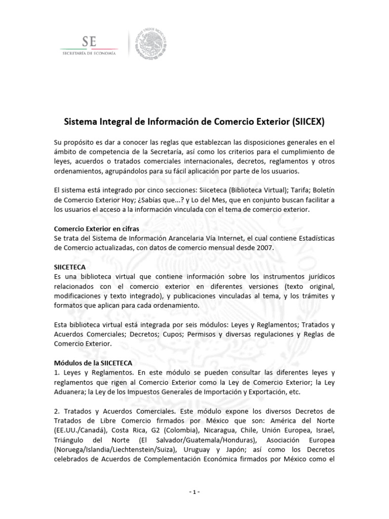 SIICEX | PDF | El comercio internacional | Economias